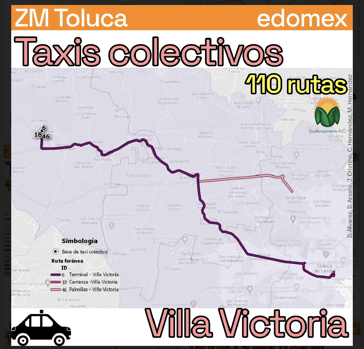 Movilidad: Taxis colectivos acaparan 110 rutas en el Valle de Toluca ...