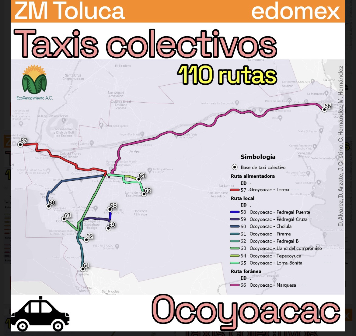 Movilidad: Taxis colectivos acaparan 110 rutas en el Valle de Toluca ...